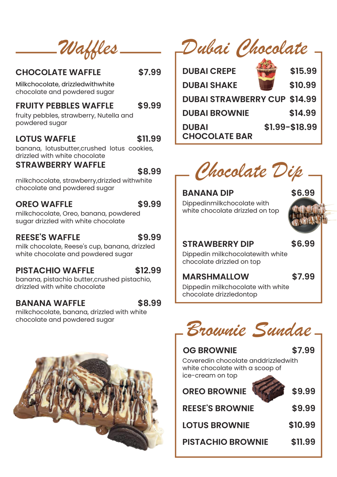 Menu – Chocolate Wala
